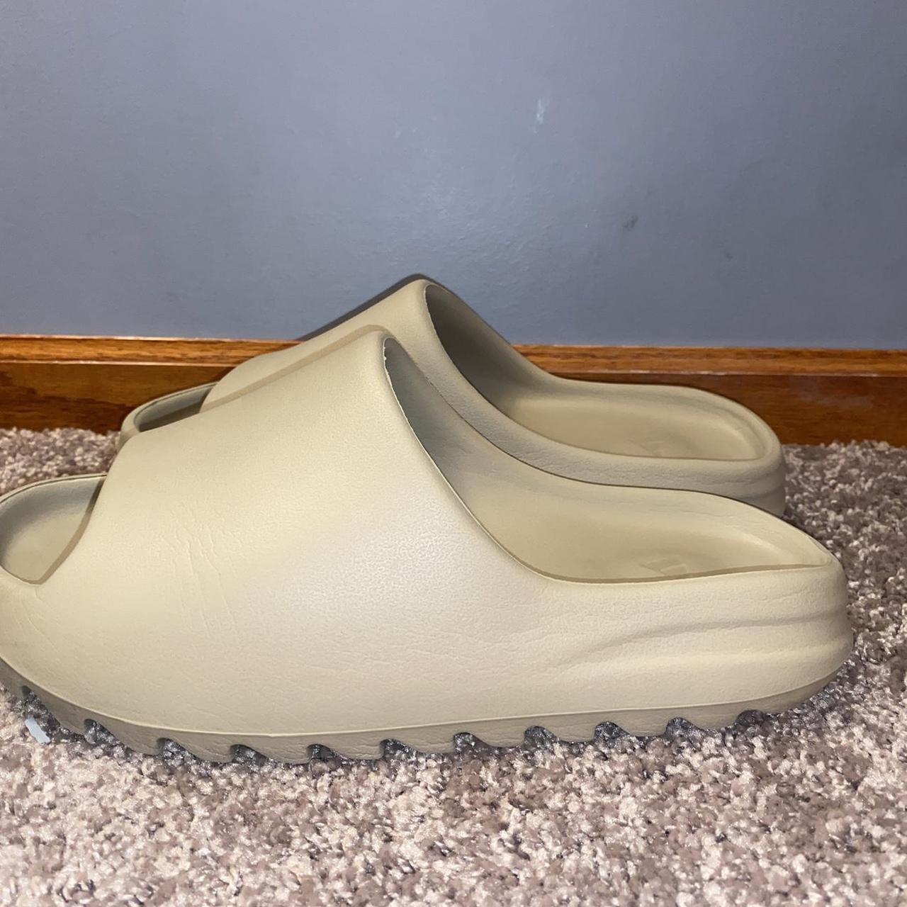 yeezy slide pure used size:10 price:65 #yeezy... - Depop