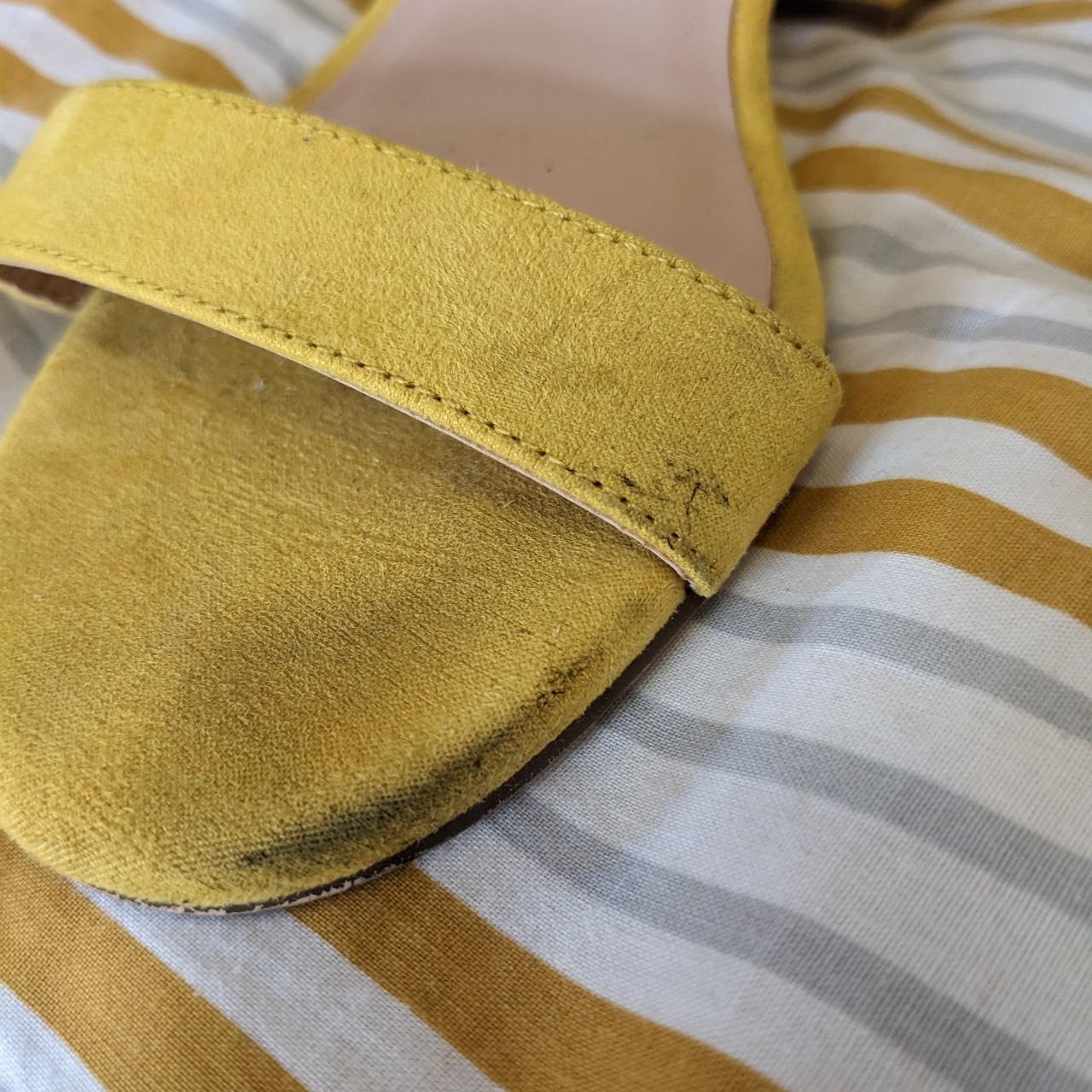 Yellow Accessorize heeled sandals. Size 6 Perfect... - Depop