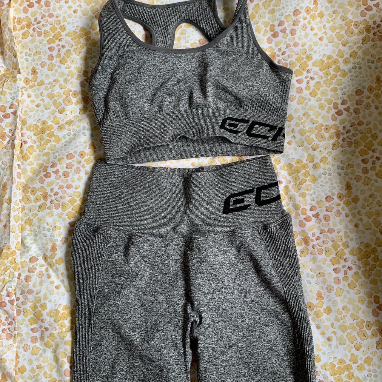 Echt grey set Bra size s Shorts size m - Depop