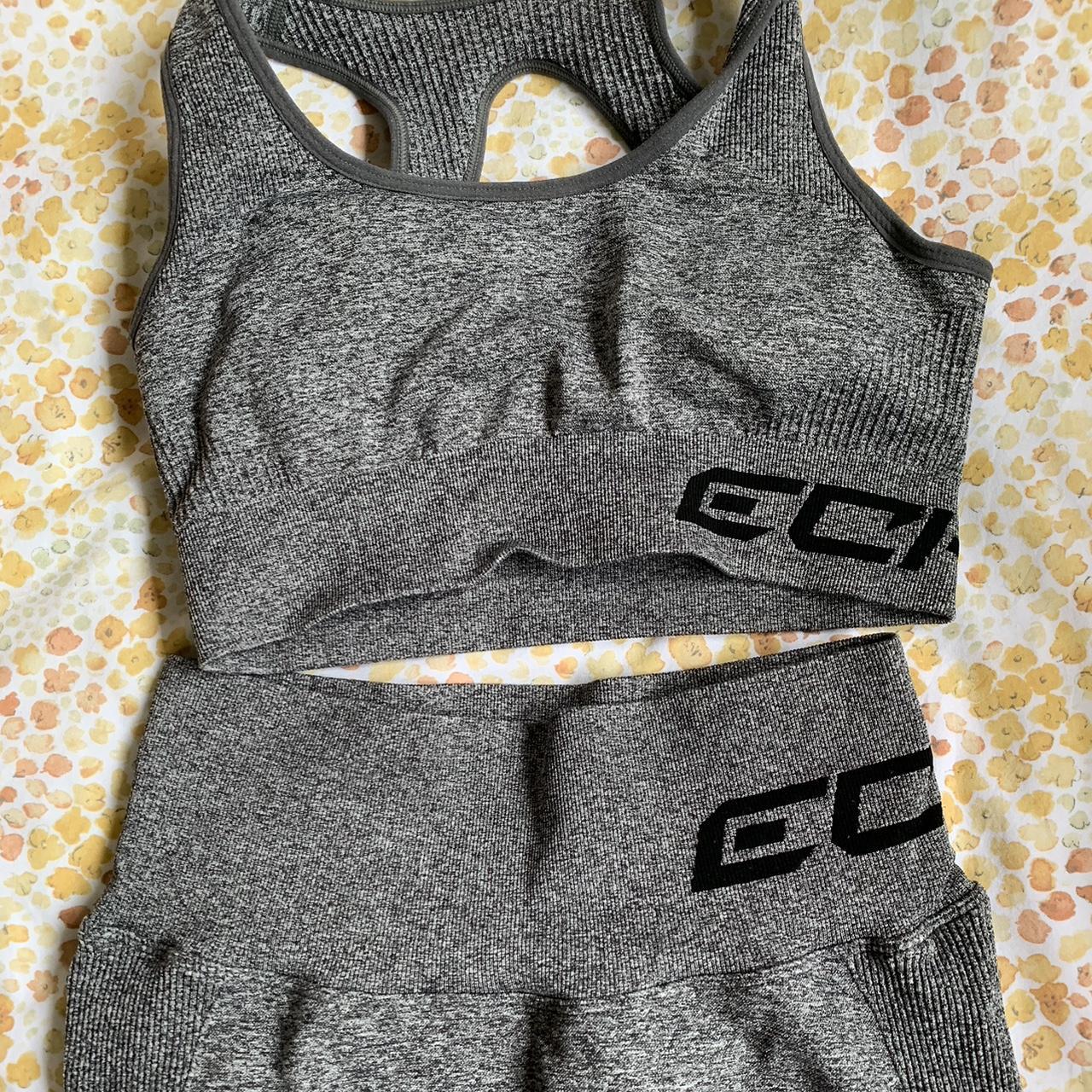 Echt grey set Bra size s Shorts size m - Depop