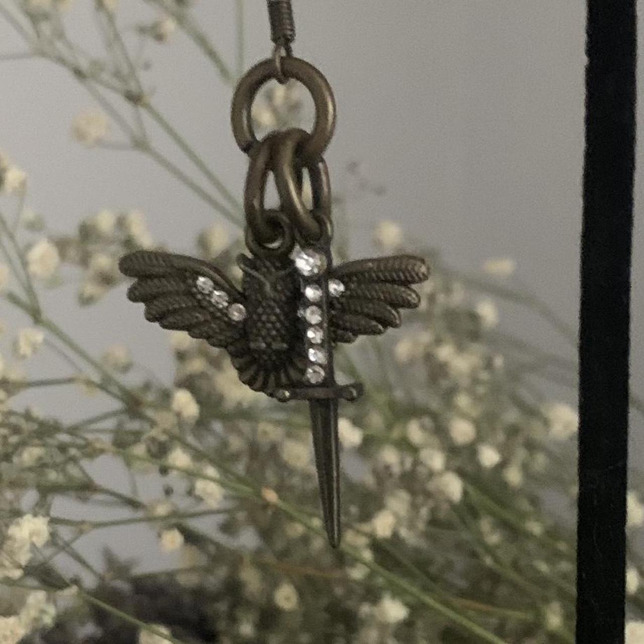 bronze owl & dagger dangle earrings 🦉🗡️ (2in in... - Depop