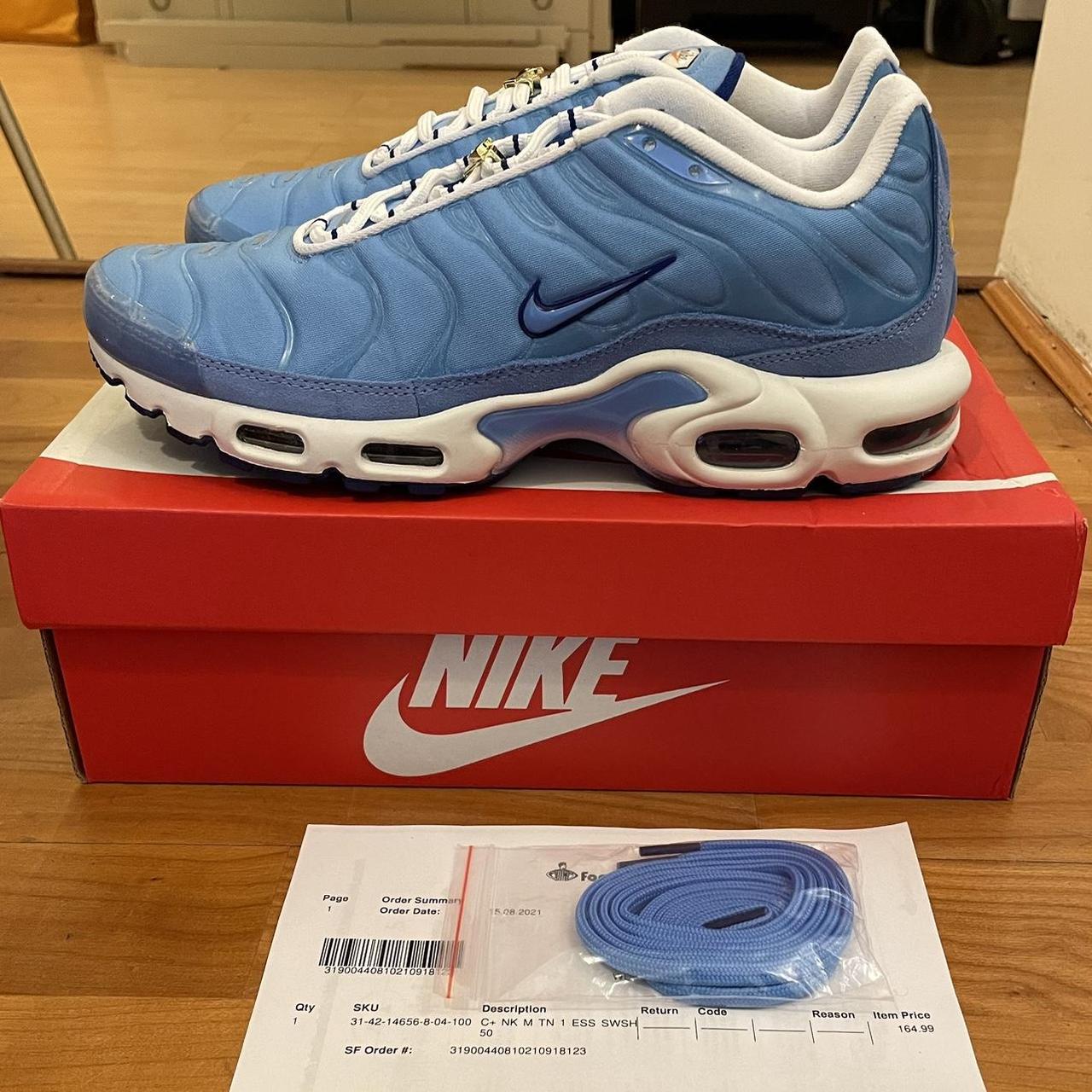 NIKE AIR MAX PLUS TN First use University Blue Size... - Depop