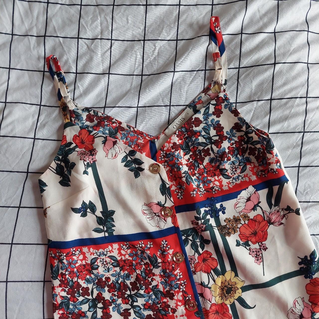 SPAGHETTI STRAP TOP ♡ Pattern Spaghetti Strap... - Depop