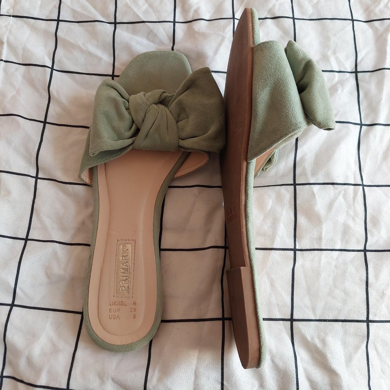 SAGE GREEN FLAT SLIDES ♡ Sage green flat slides... - Depop