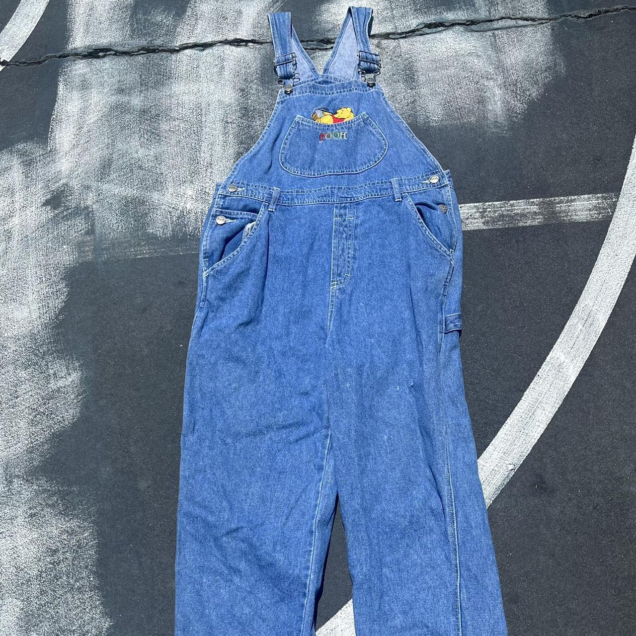 Disney Women's Blue Dungarees-overalls | Depop