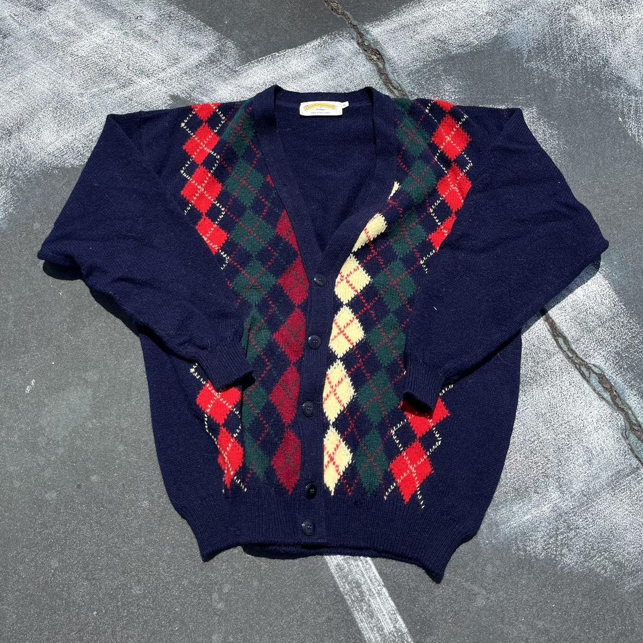 Vintage James Pringle Weavers Cardigan Sweater Made... - Depop