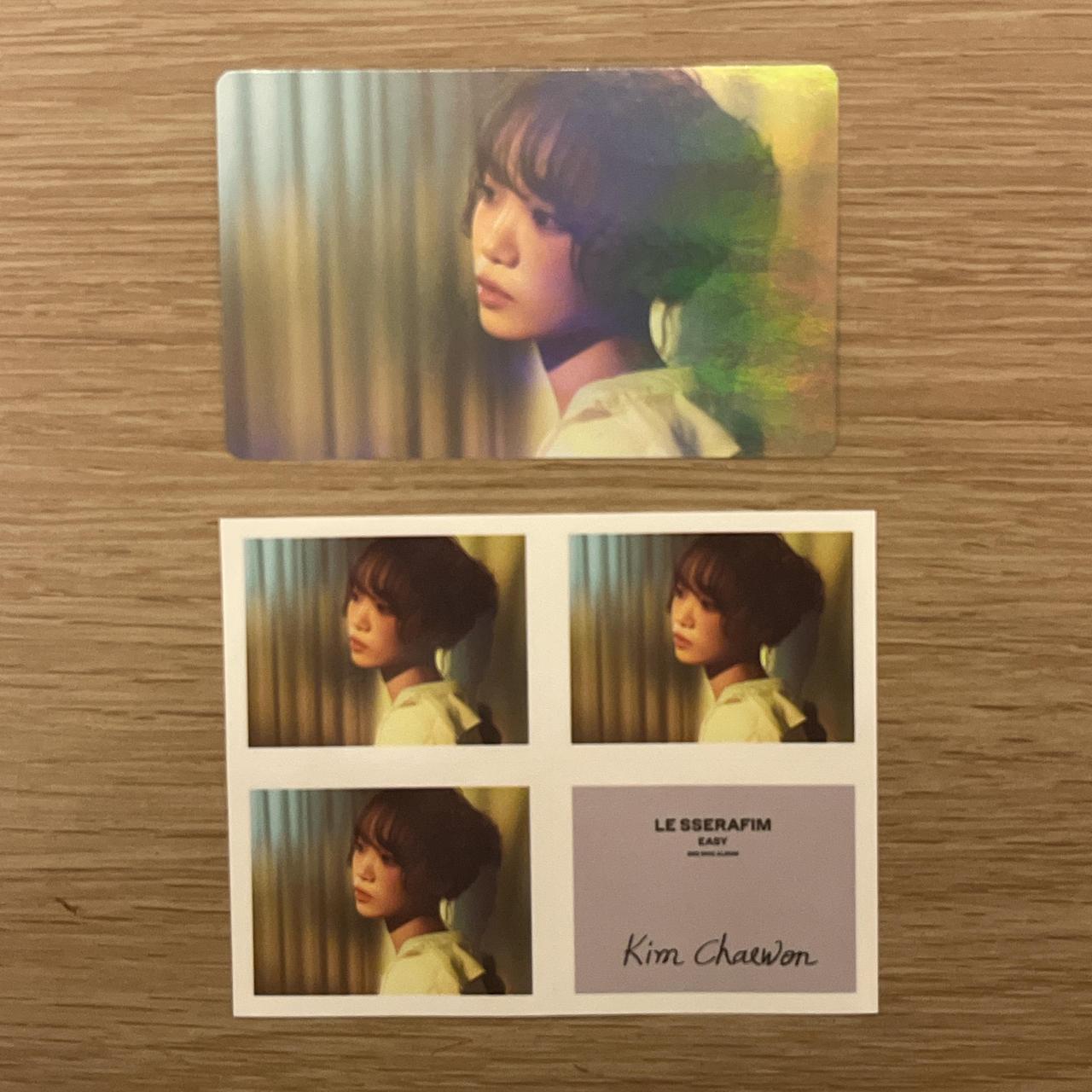 le sserafim [easy] chaewon weverse holo pre-order... - Depop