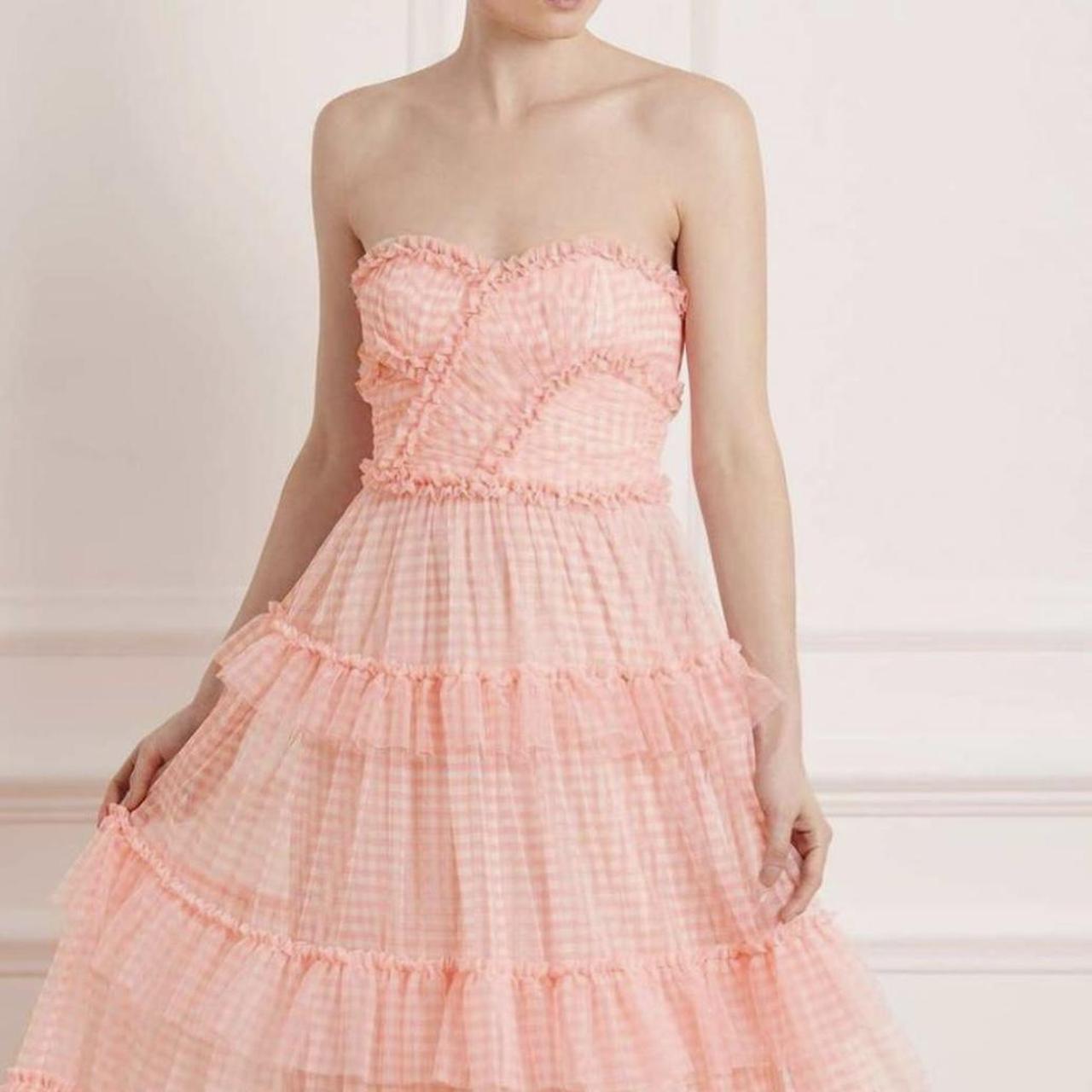 Needle & Thread Women's Pink Dress | Depop