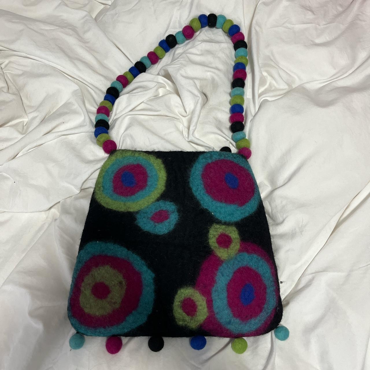 Funky wool polka dot purse Unif vibes - Depop
