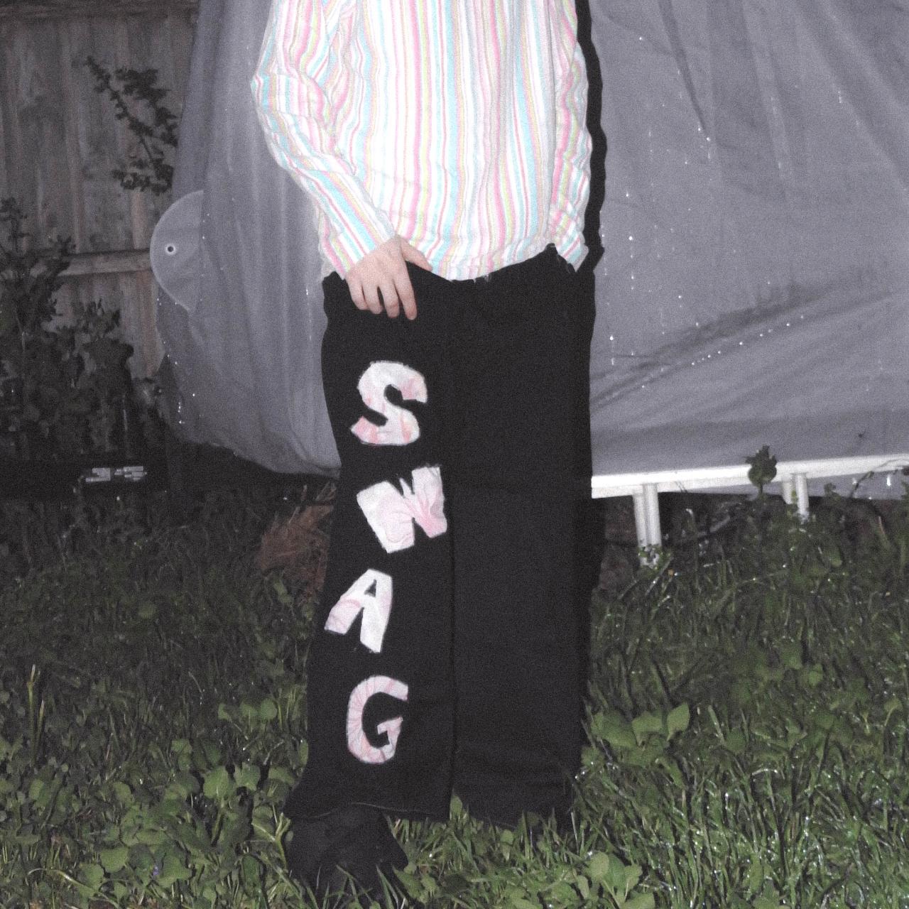 1of1 custom sewn superbaggy 'swag' pants made by... | Depop