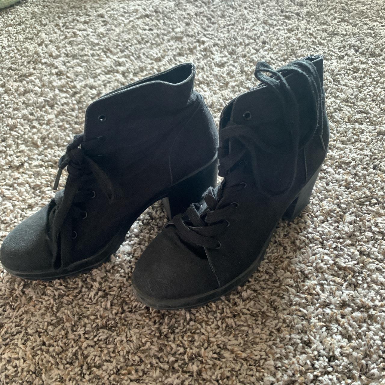 heeled mini booties - Depop