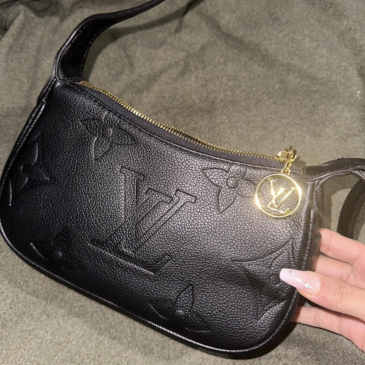 Black lv mini moon bag Priced to sell Brand new - Depop