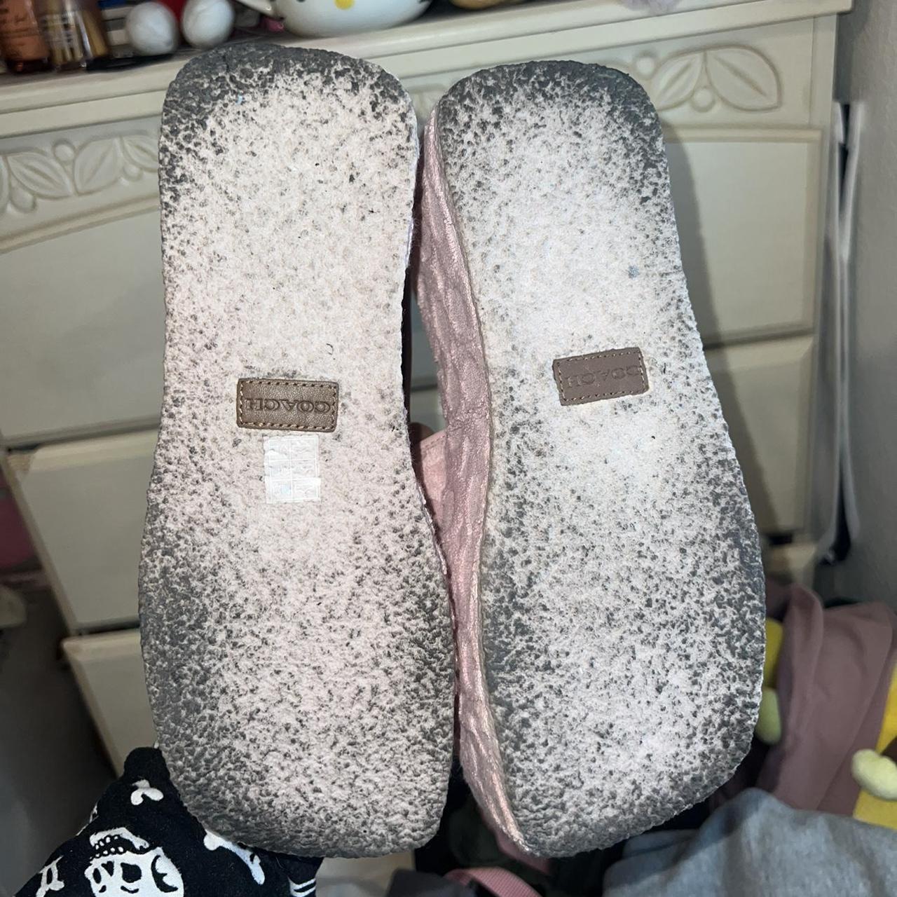 Coach Women's Pink Sandals | Depop