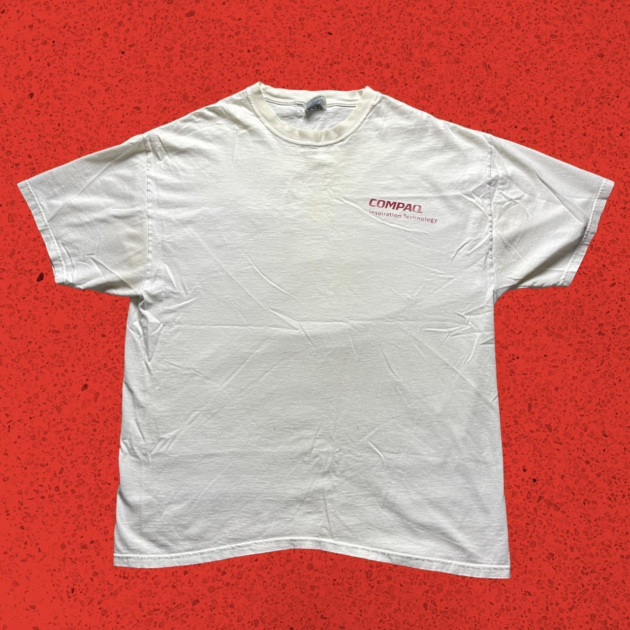 Vintage 90’s computer t shirt Compaq presario... - Depop