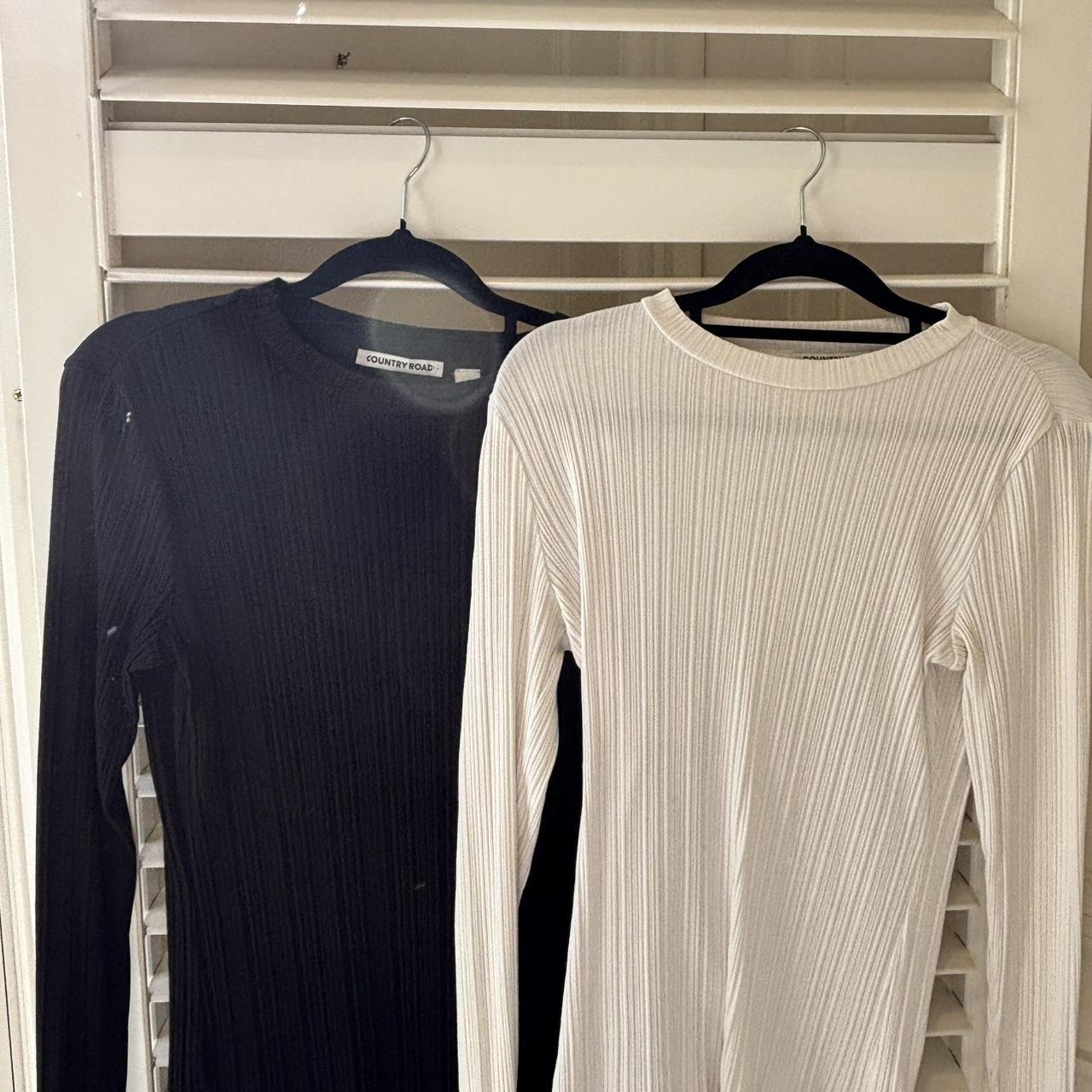 Country Road - Rib long sleeve Selling both white... | Depop