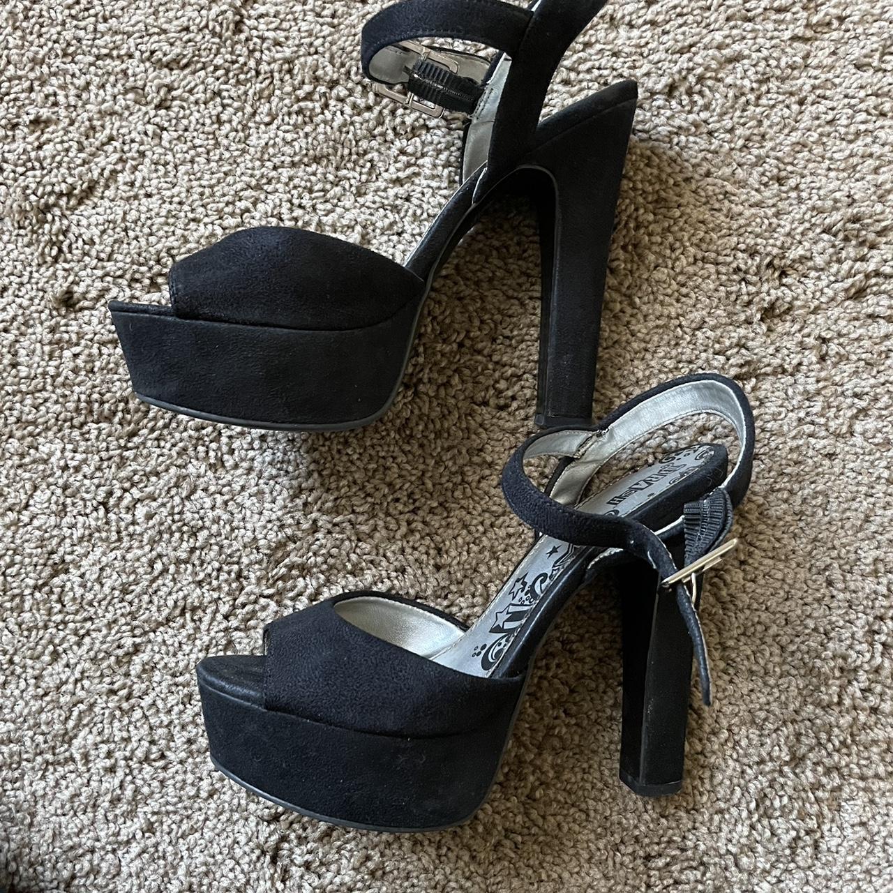 Brash heels from Payless size 7, noticeable wear and... - Depop