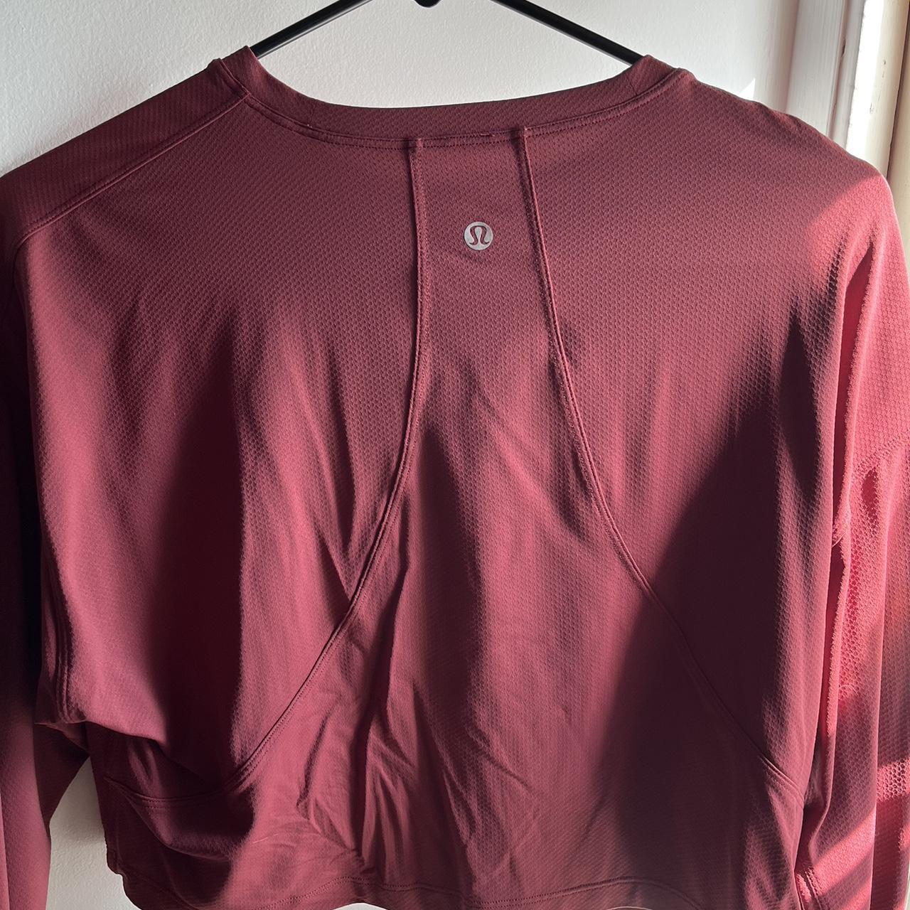 lululemon Muscle Love Long Sleeve Mulled Wine... - Depop