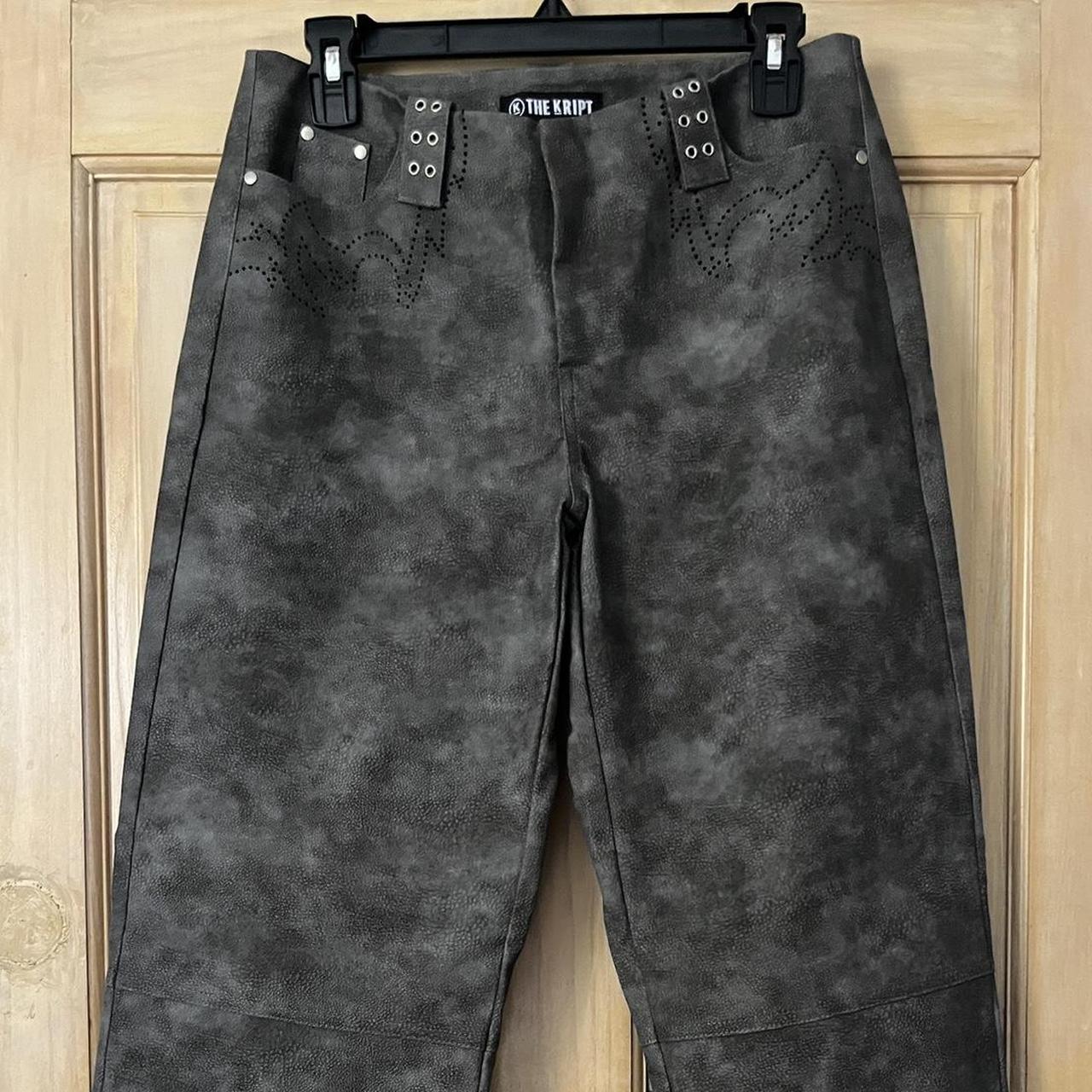 THE KRIPT OTTO PANTS / faux leather / size 0 / fits... - Depop