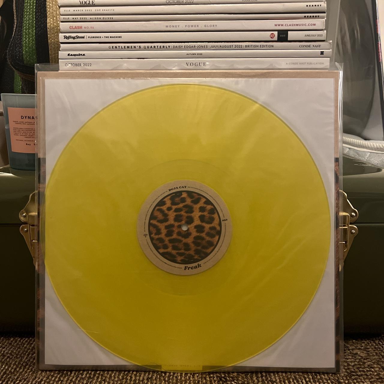 Doja Cat Freak yellow urban outfitters exclusive... - Depop