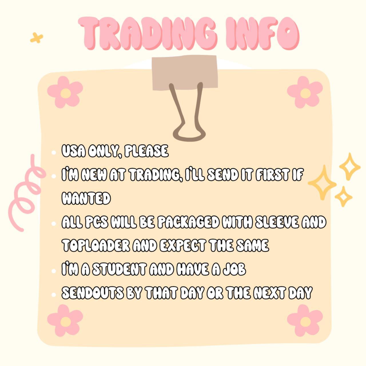 Trading Info! - Depop