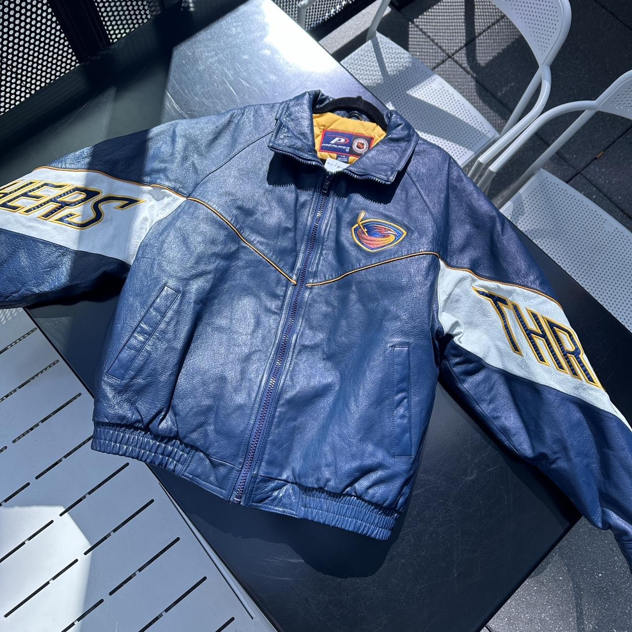 SUPER RARE Vintage Atlanta Thrashers leather... - Depop
