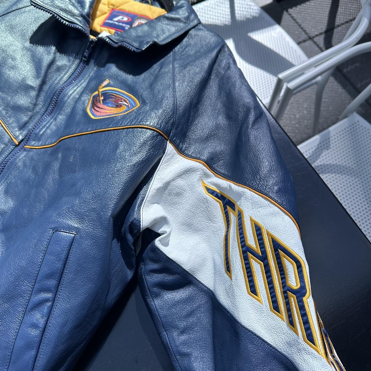 SUPER RARE Vintage Atlanta Thrashers leather... - Depop