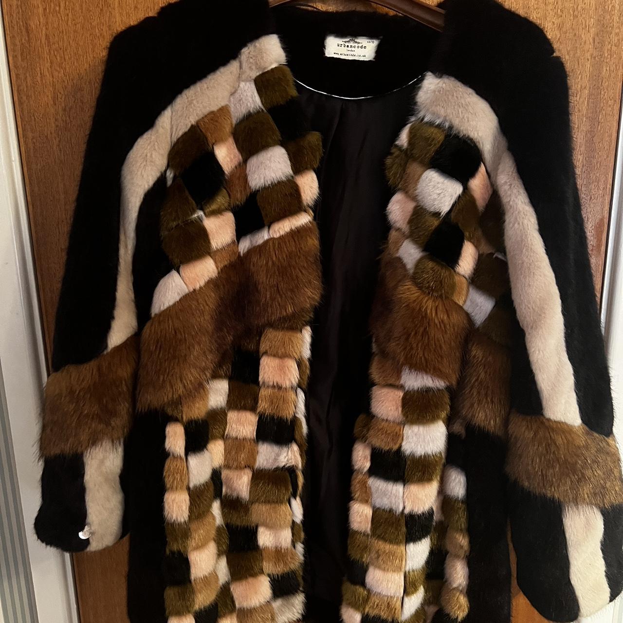 URBANCODE - faux fur coat - really unique style... - Depop