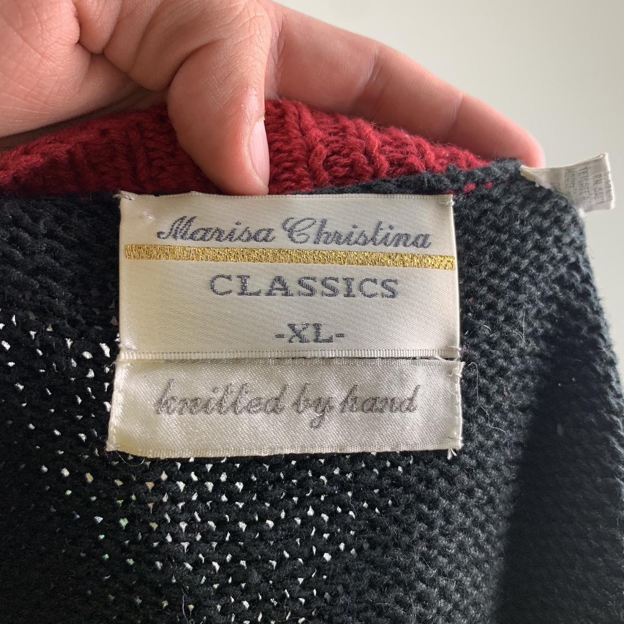 Vintage 90s Knit Book Cardigan Insane... - Depop