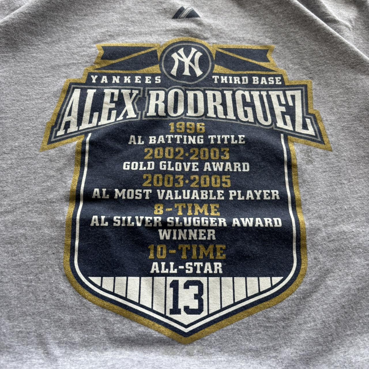 Y2K Alex Rodriguez New York Yankees T-shirt... | Depop