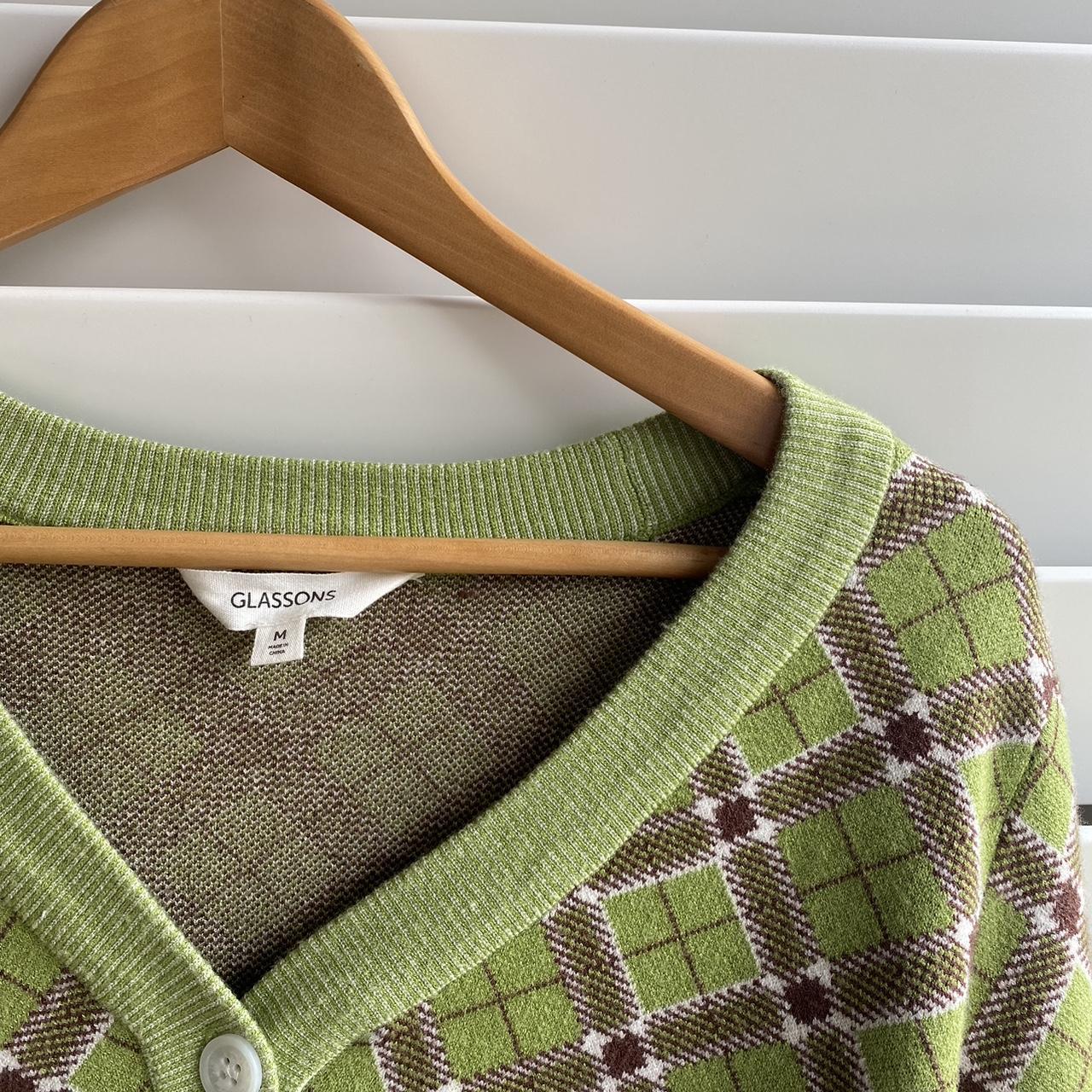 Glassons green cropped long sleeve very thick and... - Depop