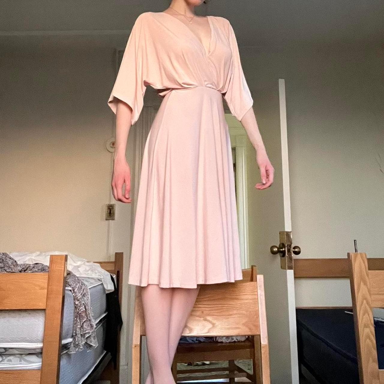 Asos Grecian Dress. Pale Pink Asos dress. Greek... | Depop