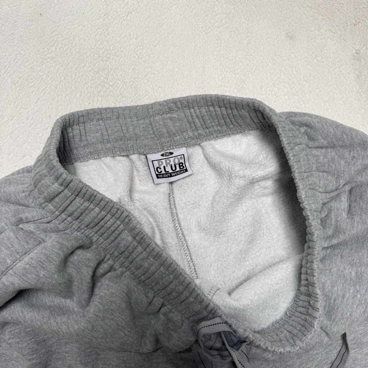 heather grey heavyweight pro club cargo... - Depop