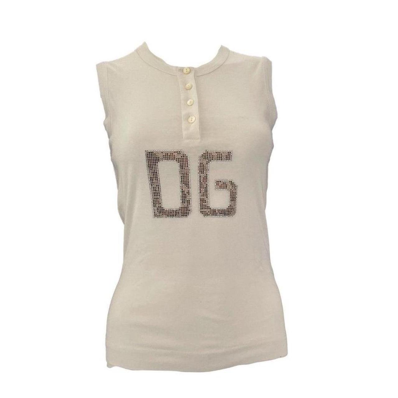 Super cool D&G Top🤍#dolceandgabbana Best fit Small - Depop