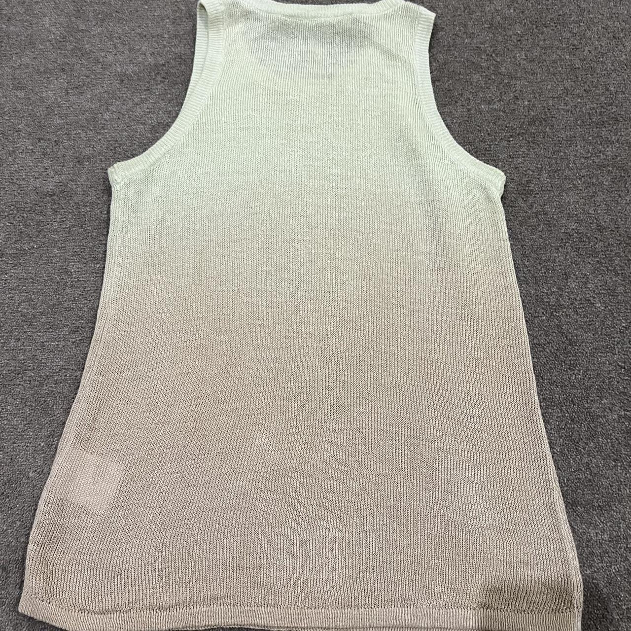 Venroy gradient tank 100% linen Size Xs Minor... - Depop
