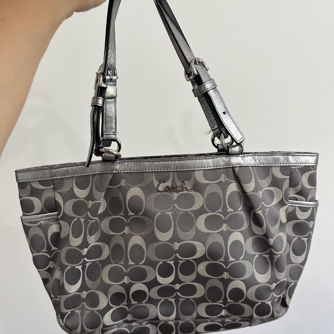 Cutest silver coach bag, great condition just don’t... | Depop