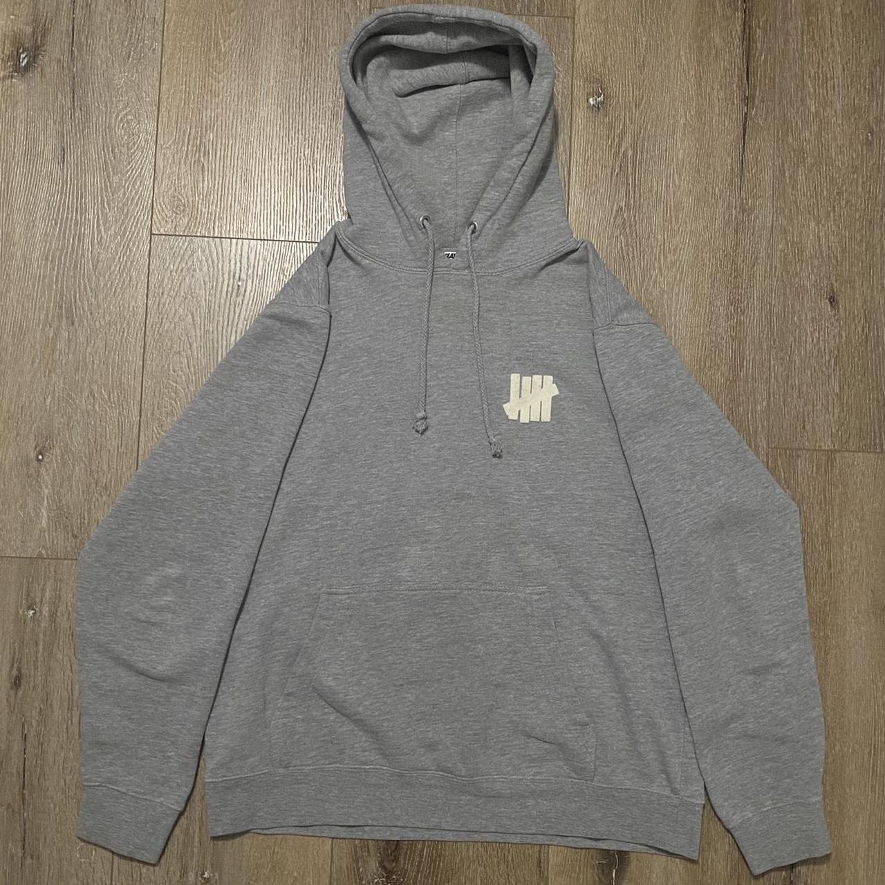 Undefeated Logo ‘Grey’ Hoodie Size Large In great... - Depop