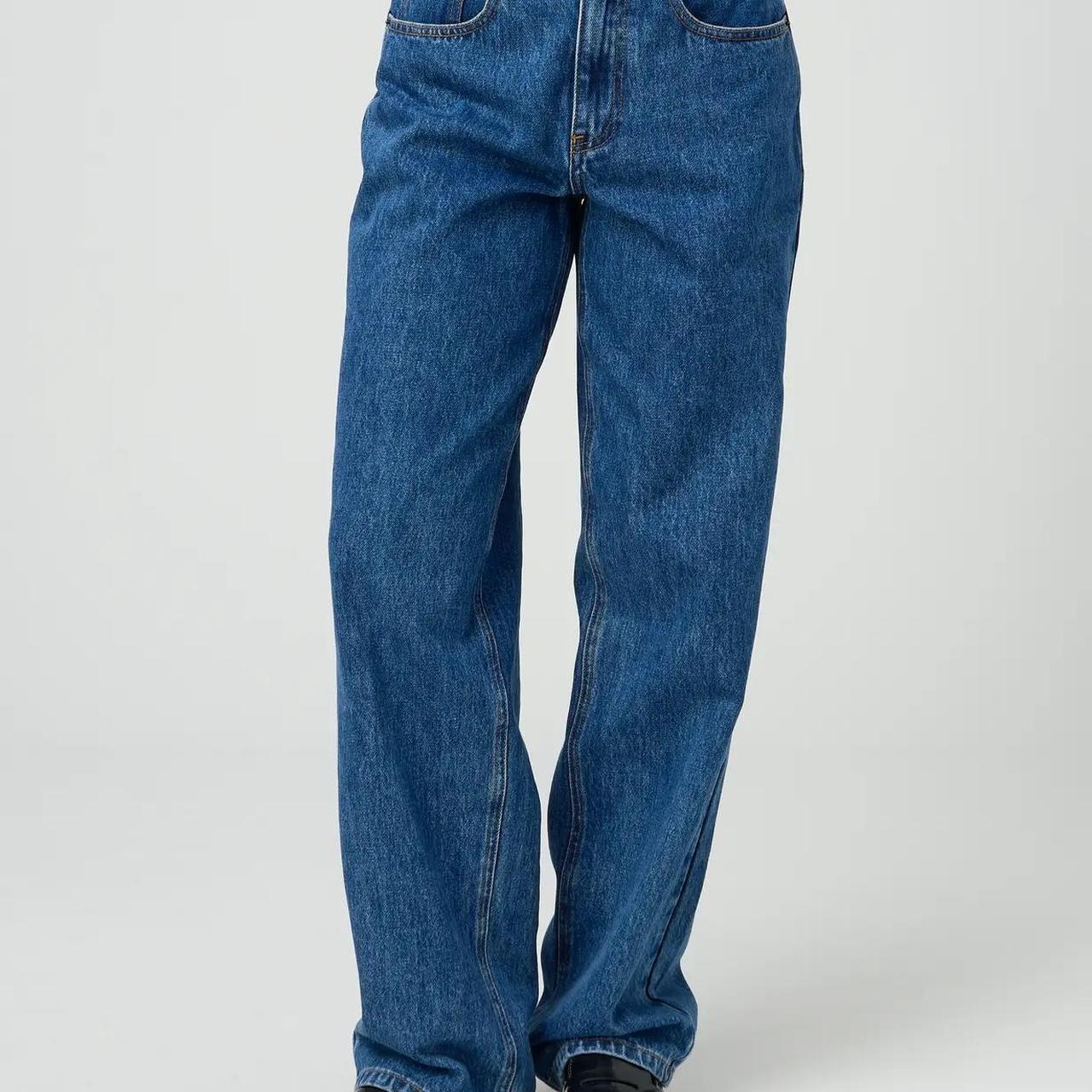 Glassons dark wash mid rise baggy fit jean Never... - Depop