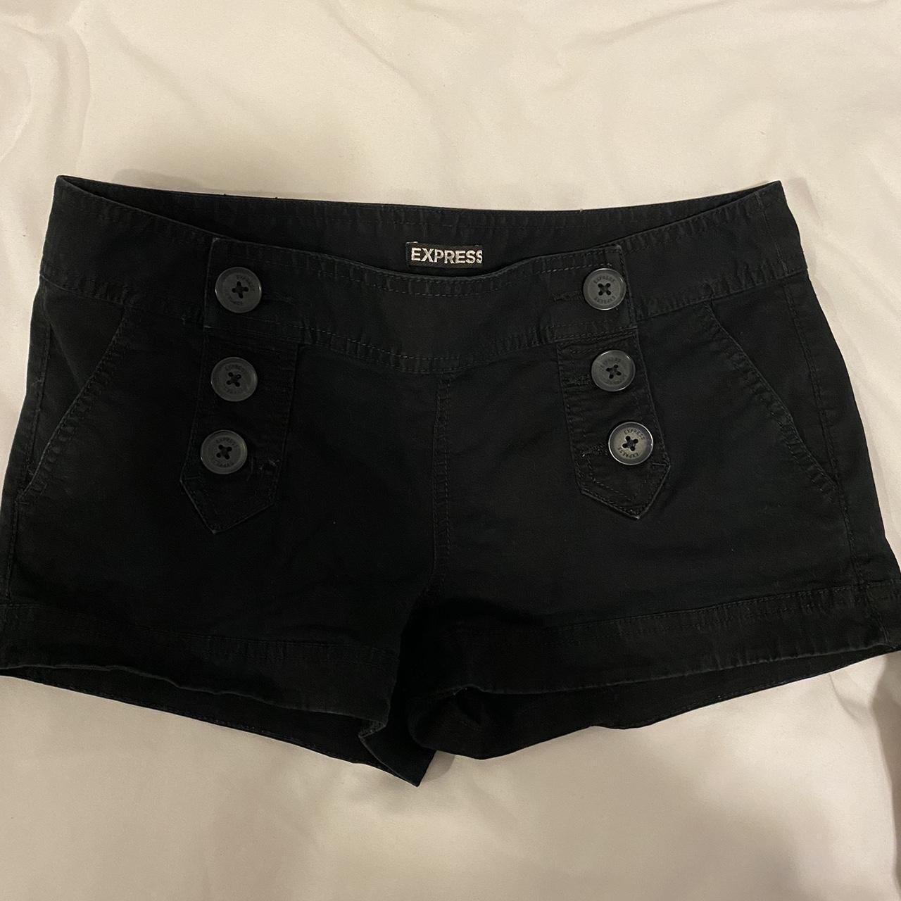 cutest vintage express shorts the buttons have... - Depop