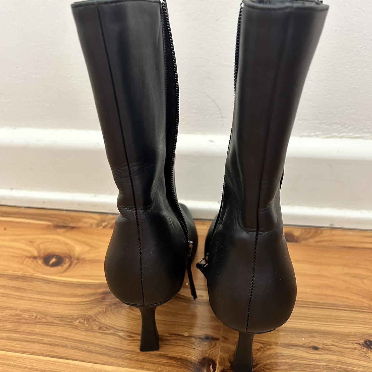Glassons faux leather boots with heel Worn once -... - Depop