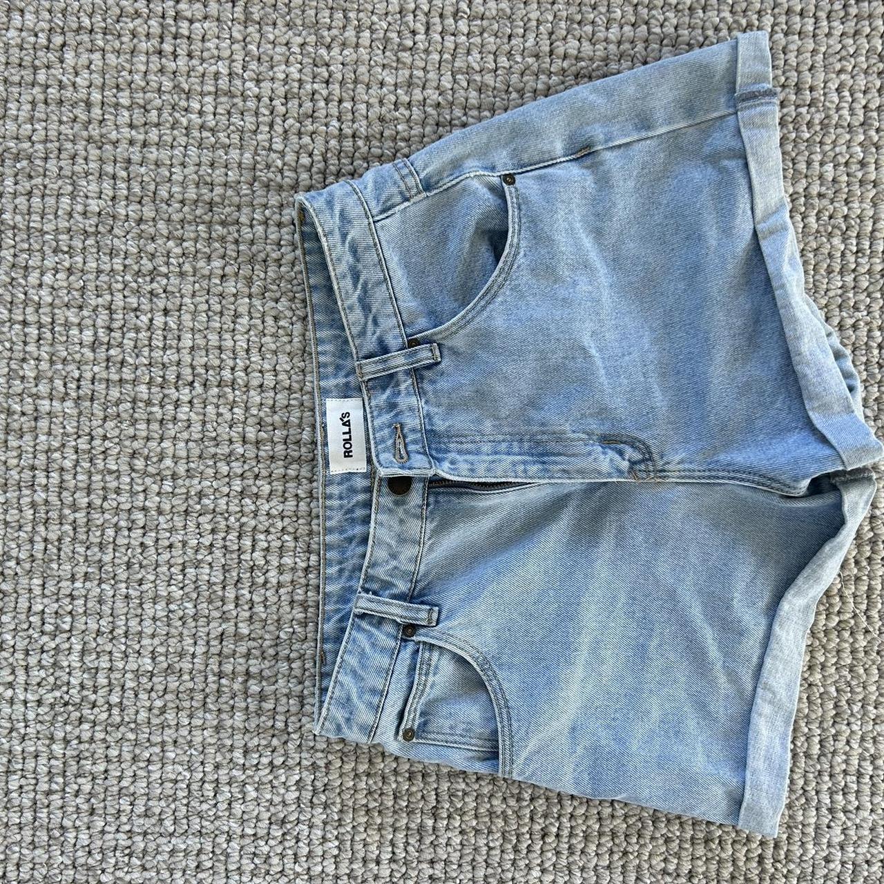 Rolla’s denim shorts - high rise slim Size 28 -... - Depop