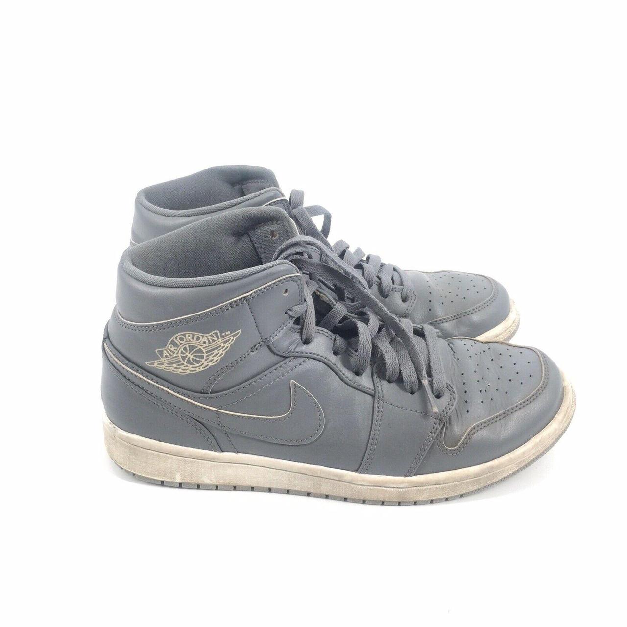 Jordan 1 Retro Mid Cool Grey High Top... - Depop