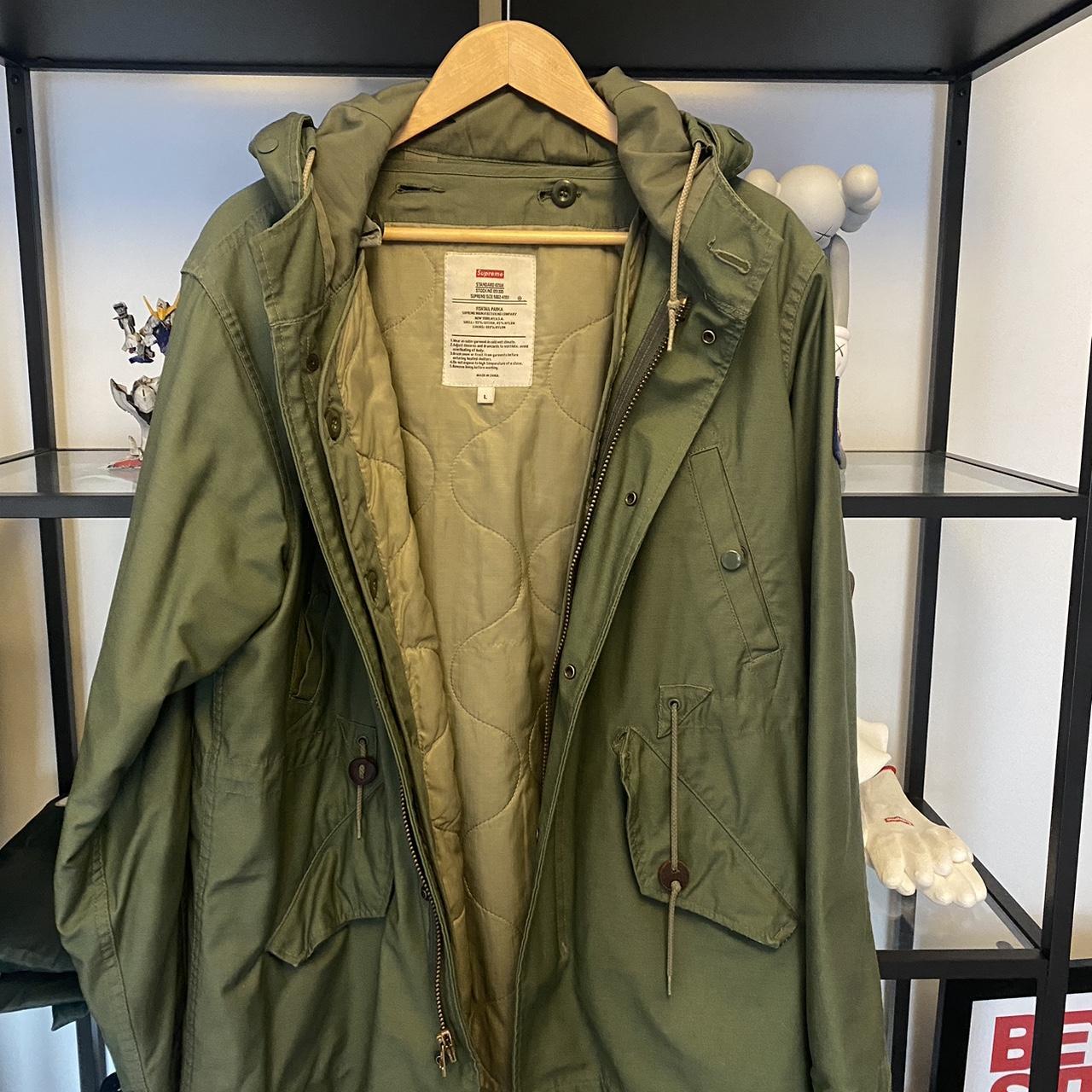 Supreme F/W 09 Fishtail Parka Olive Green Size Large... - Depop