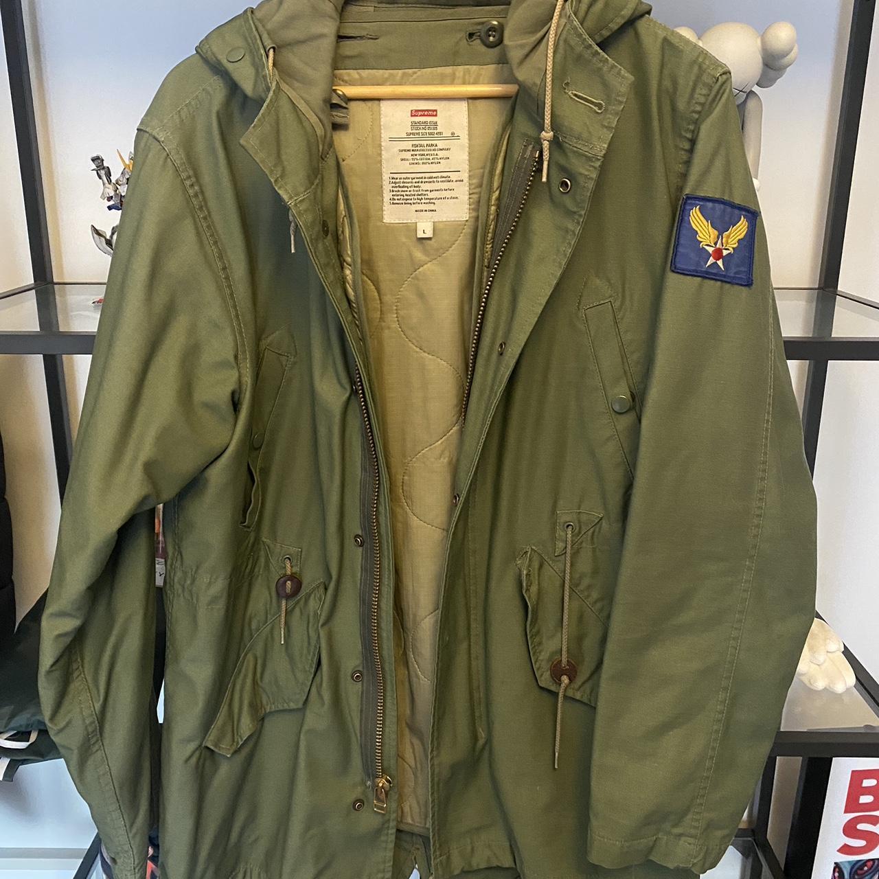 Supreme F/W 09 Fishtail Parka Olive Green Size Large... - Depop