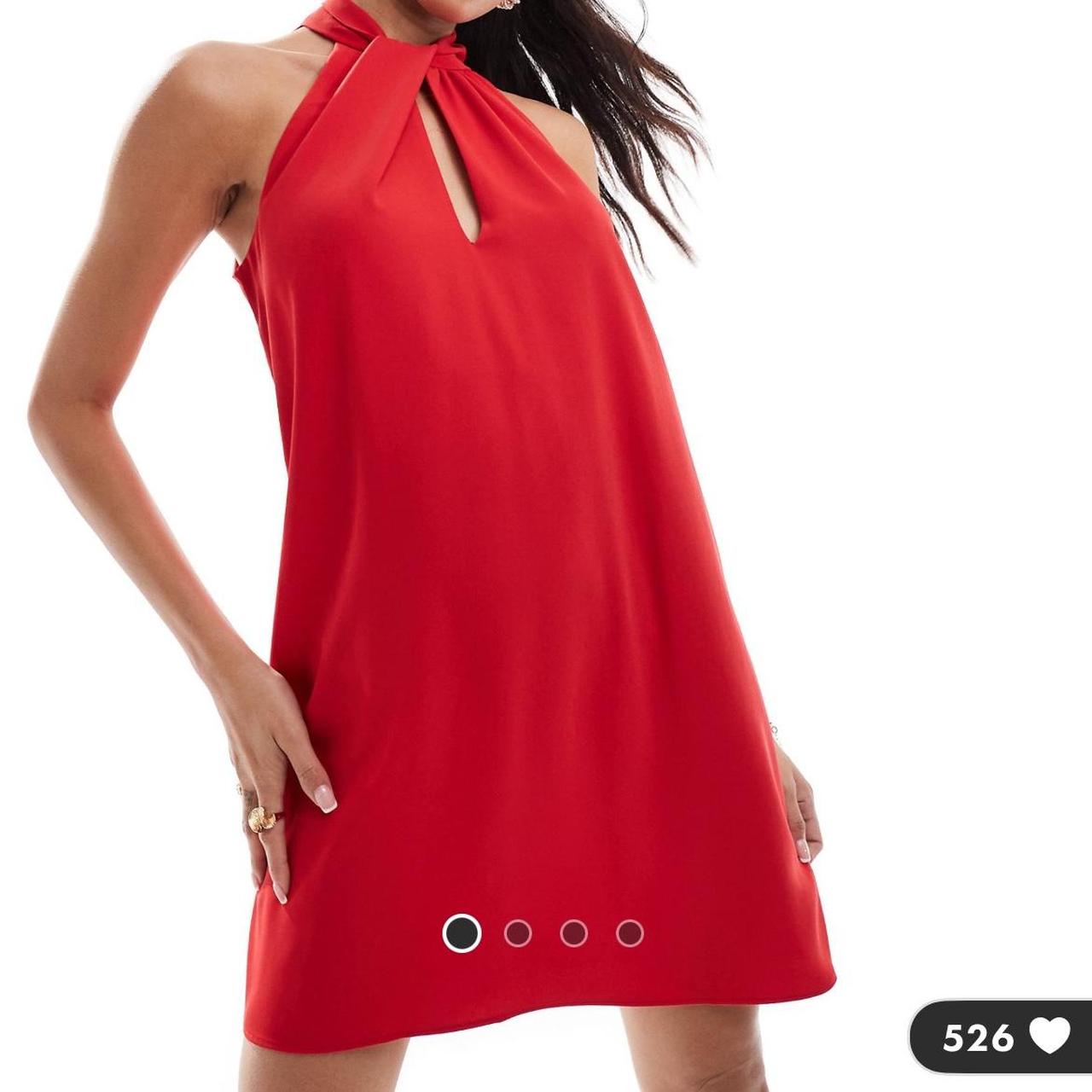 River Island Red dress size 16 Worn once - Depop