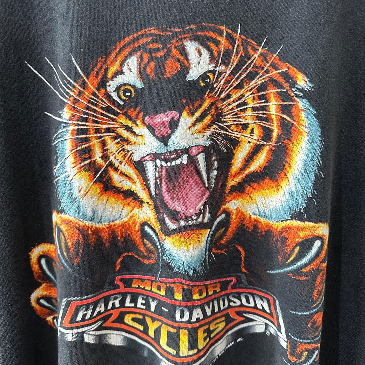 Vintage 80s 1989 Harley Davidson Tiger Claws RARE... - Depop