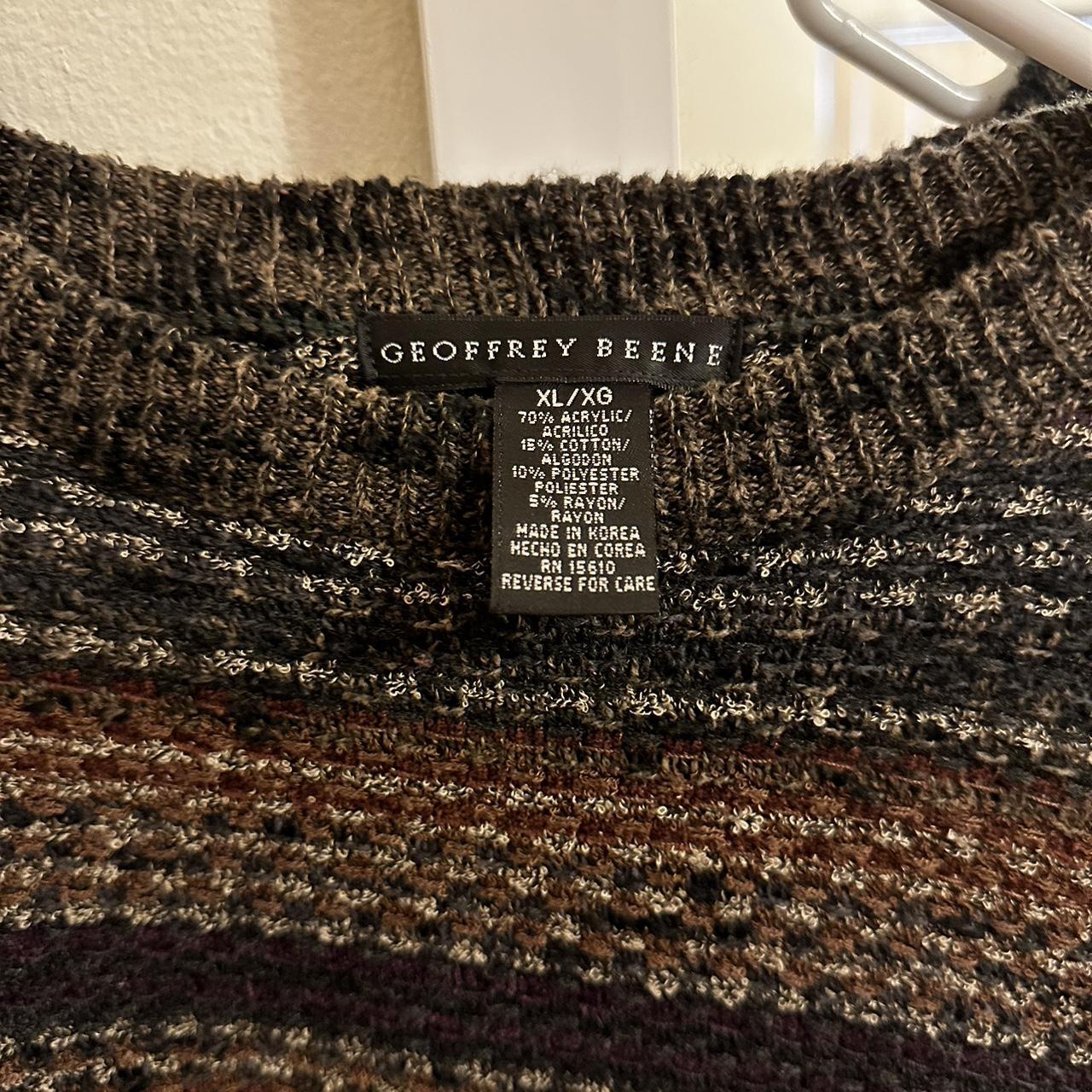 Geoffrey Beene knit sweater, relaxed fit - Depop