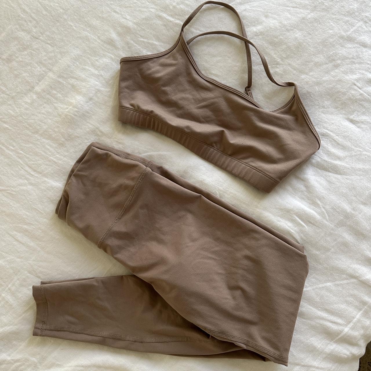 Reformation tan workout set #reformation - Depop