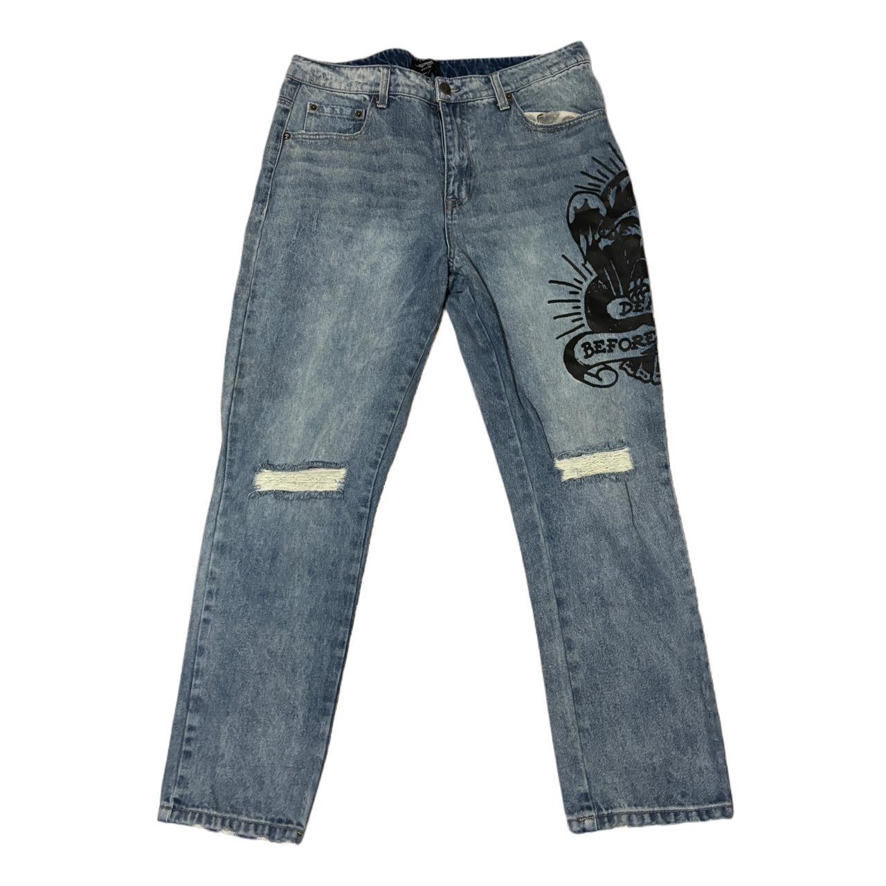 Blue Ed hardy jeans #edhardy - Depop