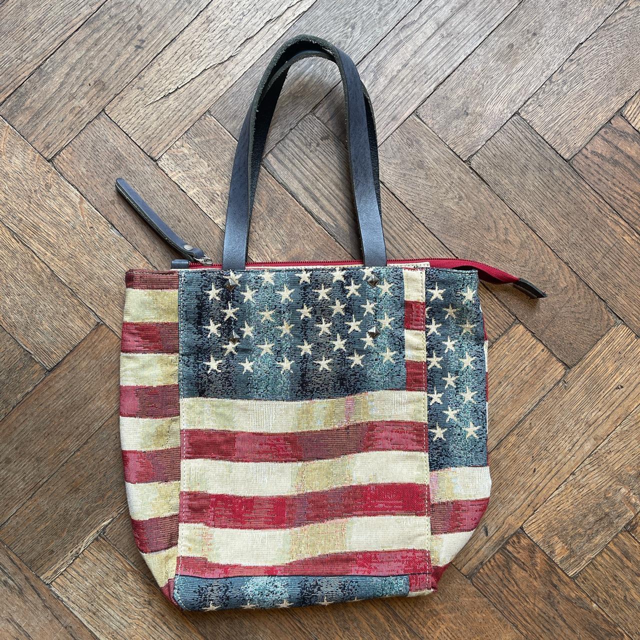 Unbranded Women's Red and Blue Bag | Depop