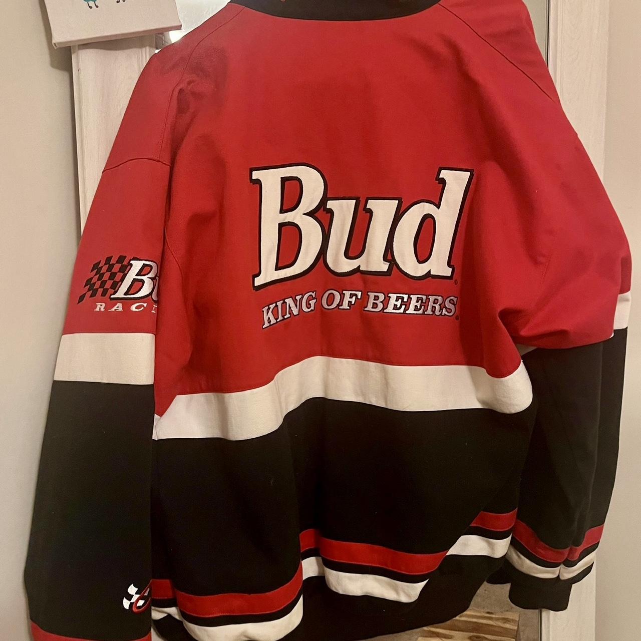 Large vintage Budweiser racing jacket! Great... - Depop